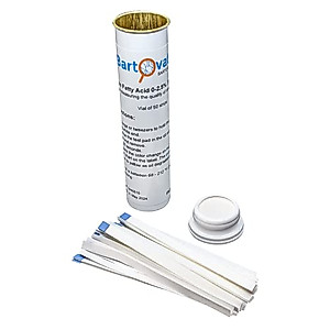 Frying Oil Quality Test Strips, Low Range Free Fatty Acid (FFA) 2.5% [Vial of 50 Test Strips]