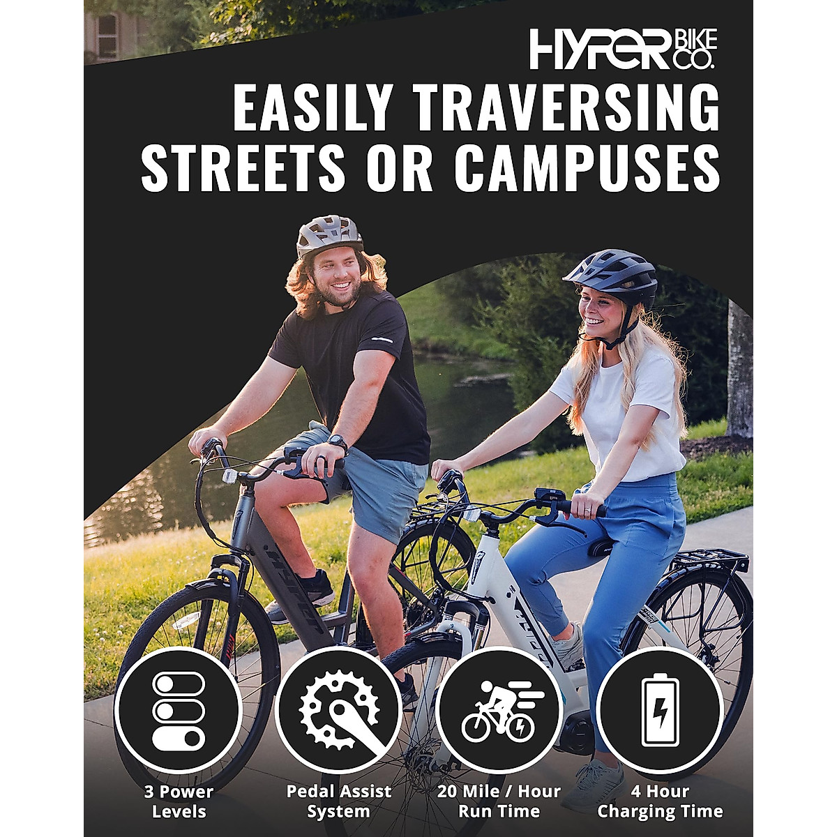 Hyper 700C 36V MIDDRIVE WH