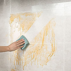 CHANMOL Clear Peel and Stick Wallpaper, Self-Adhesive Wallpaper Wall Protector, Oil Proof Waterproof Contact Paper for Kitchen Cabinets, Whiteboard, Shelf Drawer Liner (15.7" x 78.8")