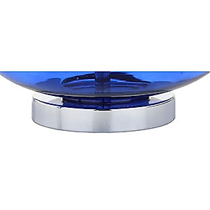 JONATHAN Y JYL1081D-SET2 Set of 2 Table Lamps Cecile 25.5" Glass Teardrop LED Table Lamp Contemporary Bedside Desk Nightstand Lamp for Bedroom Living Room Office College Bookcase, Cobalt Blue