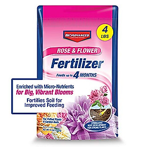 BioAdvanced Rose & Flower Fertilizer, Granules, 4 lb