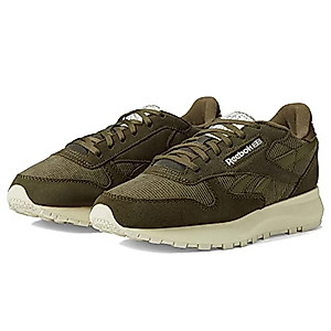 Reebok Women's Classic Leather SP Sneaker, Army Green/White, 10