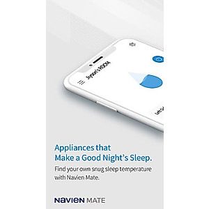 Navien Mate Far Infrared Heated Mattress Pad, Smart Care Heating with Sleep Mode Feature, Wi-Fi Enabled & Washable (Double)