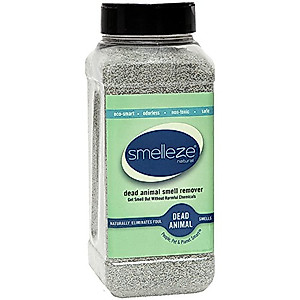 SMELLEZE Dead Animal Odor Eliminator for Strong Odor Removal - Eliminate Dead Rodent & Wildlife Smell - Safe Indoor & Outdoor Use, Natural Odor Remover, Fresh & Effective - Granules, 2 lbs.