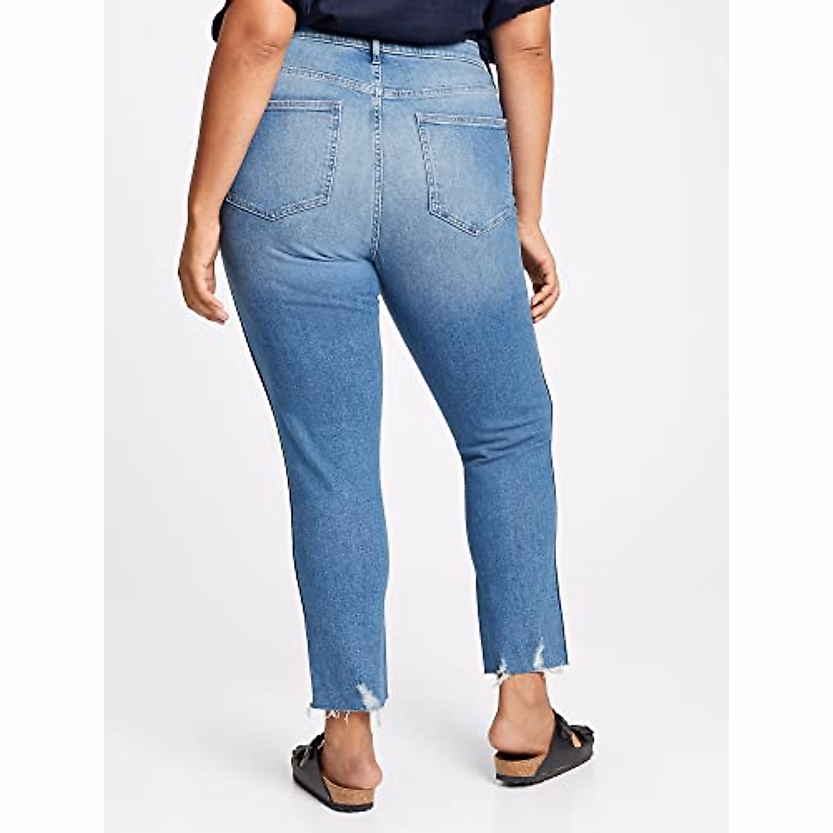 GAP Womens High Rise Vintage Slim Fit Jeans, Medium Rock, 29 Regular US