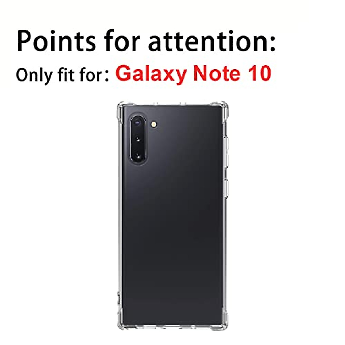 Custom Phone Case for Samsung Galaxy Note 10,Personalized Multi-Picture Collage Photo Phone Cases,Customized Phone Cover for Birthday Xmas Valentines Friends Her and Him, Clear Soft Case