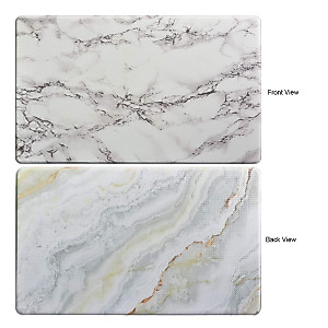 Art3d Premiun Reversible Anti-Fatigue Kitchen Mat, Anti-Slip Floor Comfort Mat for Kitchen, Bathroom, Laundry Room or Office (18x30, Marble Design)