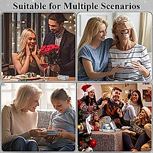 36 Pcs Small Jewelry Gift Boxes Set Cardboard Jewelry Boxes with Ribbon Gift Boxes for Rings, Necklaces Jewelry Anniversaries, Weddings, Birthdays (Silver)