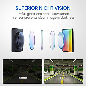 AUTO-VOX CS-2 Wireless Backup Camera, Stable Digital Signal Rear View Camera&4.3'' Monitor, Back Up Camera System Wireless for Car, Trucks, RV, Trailer, Camper,Van