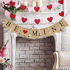 DmHirmg Valentines Day Decorations, Valentines Day Banners,Valentine's Day Glitter Heart Swirl Hanging Decoration - Bridal Shower, Engagement, Anniversary,Wedding Party Decorations