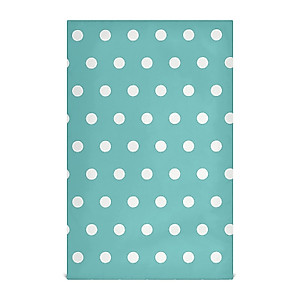 Kigai Kitchen Dish Towels Polka Dot Turquoise Soft Tea Towel Set of 6 Absorbent Dishcloths Hand Towels for Dish Clean Cloth 28" x 18"