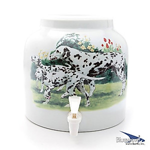 Bluewave Dalmatians Design Beverage Dispenser Crock