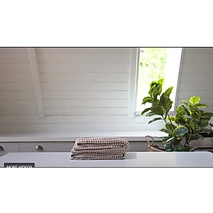 Kanso Face Wash Towel - Highly Absorbent Soft Honeycomb Texture Washcloth - Portable Eco-Friendly Bamboo Fiber Waffle Woven Towels for Face Wash - Tan, 14" x 14"