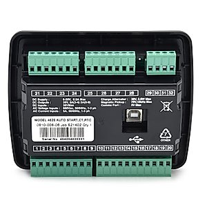 DSE4520 Genset Controller, Generator Controller, Self Starting LCD Display Auto Start Genset Controller with 3‑Phase Mains Detection Control Board for Gasoline Engine