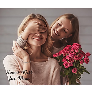 ASKRAIN Mom Birthday Gifts for Mom Mothers Valentines Day Gifts for Mom from Daughter Unique Gifts Idea Bracelet Stocking Stuffers, B