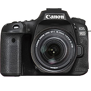 90D Digital SLR Camera Body with EF-S 18-55mm f/4-5.6 is STM Lens DSLR Kit Bundled with Complete Accessory Bundle (64GB, Travel Charger, Extra Battery, Camera Backpack)
