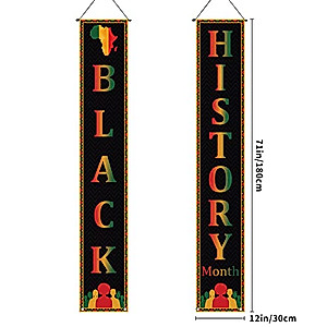 Black History Month Decorations Black Proud Welcome Sign Pan African American Black History Month Decorations and Supplies for Home Party