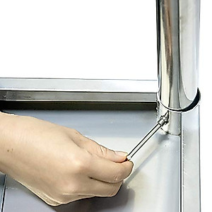 Nisorpa Commercial Stainless Steel Table with Caster Wheels 36x24in Kitchen Worktables with Backsplashs Prep Food Workbench Under Shelf 330~550lbs Capacity for Restaurant