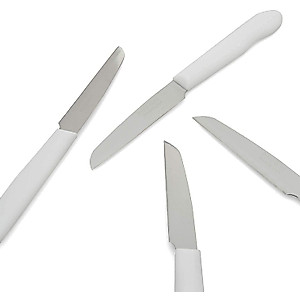 KitchenGear 12 Pcs Fruit Paring Knives - Knife Set of 12 - Small Kitchen Fruit Slicing Peeling Vegetable Tomato Knife 3.2" Inch Utility Small Straight Edge Spear Point - Best Gift Set