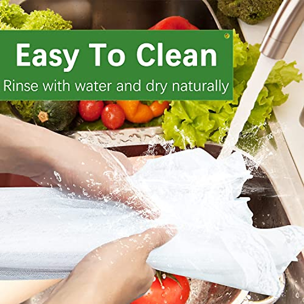 Mesh Food Covers for Outdoors - 7 Pack Upgraded 1 Extra Large 40x24 in & 6 Large 17x17 in Outdoor Party Food Cover Tent Collapsible Picnic Nets Umbrella Screen Pop Up Food Dome for Outside (White)