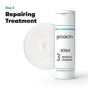 Proactiv 3 Step Acne Treatment - Benzoyl Peroxide Face Wash, Repairing Acne Spot Treatment for Face and Body, Exfoliating Toner - 30 Day Complete Acne Skin Care Kit