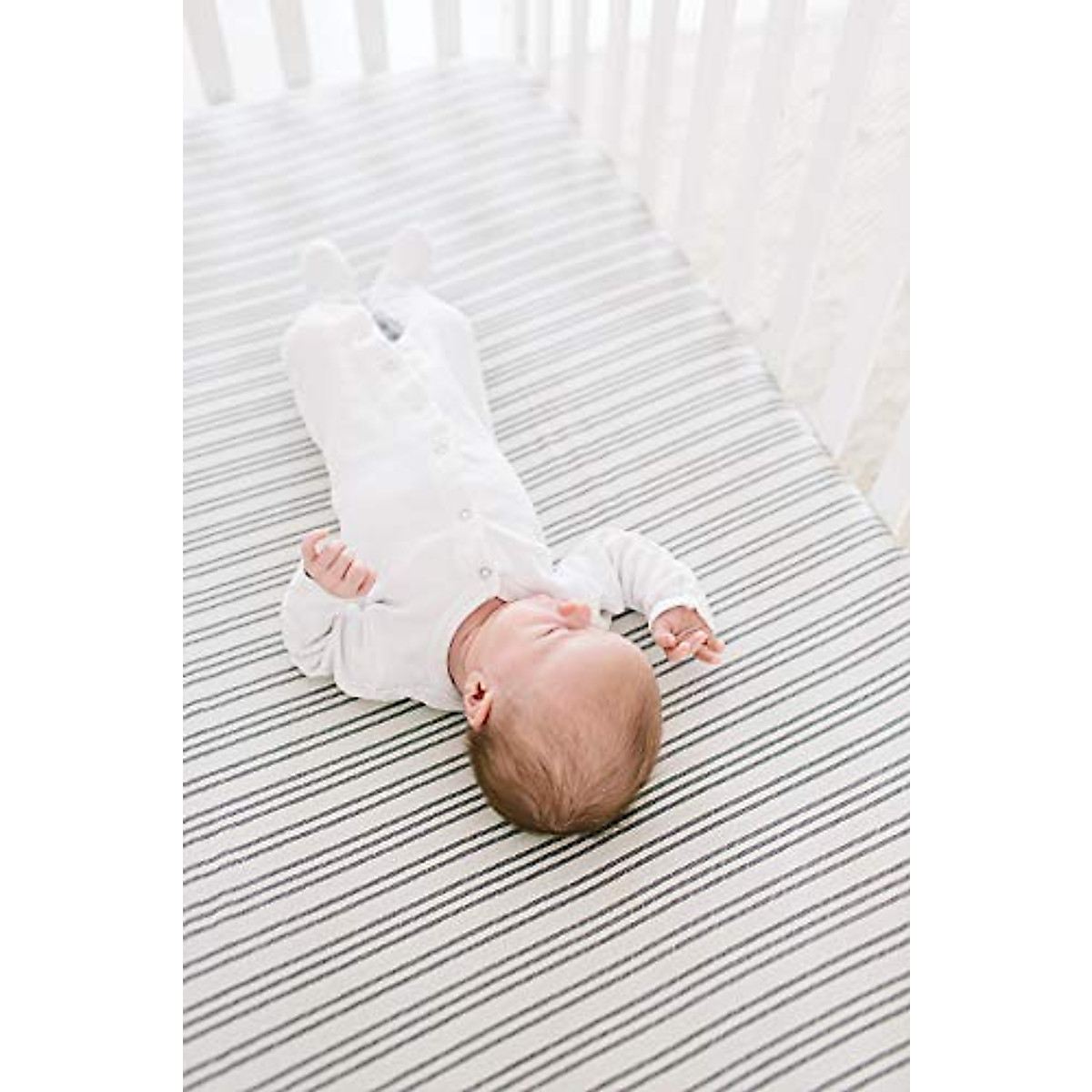 Premium Fitted Knit Crib Sheet/Toddler Sheet "Midtown" by Copper Pearl