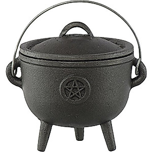 Kheops International Cast Iron Cauldron 3-Inch Pentacle