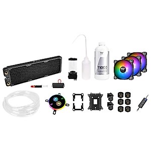 Thermaltake Pacific C360 Ddc Res/Pump 5V Motherboard Sync Copper Radiator Soft Tube Water Cooling Kit CL-W253-CU12SW-A
