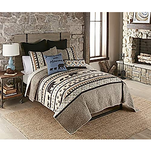 Donna Sharp Throw Pillow - Momma Bear Lodge Decorative Throw Pillow with Southwest Pattern - Rectangle