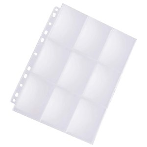 CARDALLTRY Trading Card Sleeves 540 Pockets Transparent Waterproof Game Card Sleeves Card Collection Binder (30 Pages)