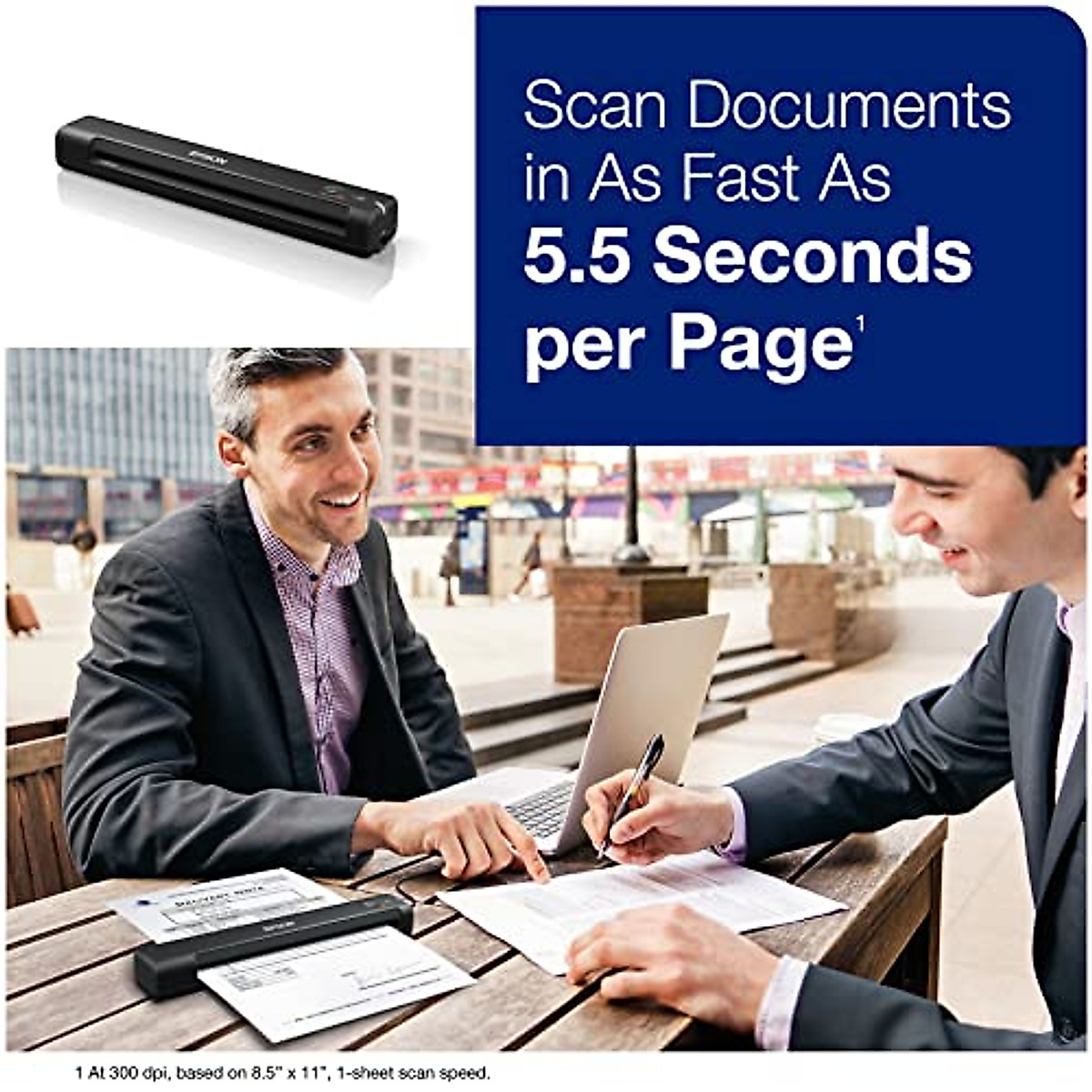 Epson WorkForce ES-50 Portable Document Scanner | Fast PC/Mac