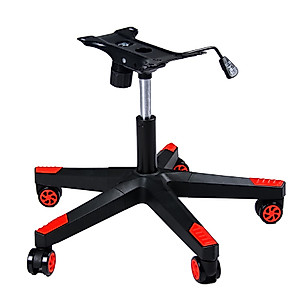 Frassie 28 Inch Nylon Gaming Office Chair Base Replacement Swivel Set Chair Base with Bottom Plate Stand Cylinder, 5 Casters