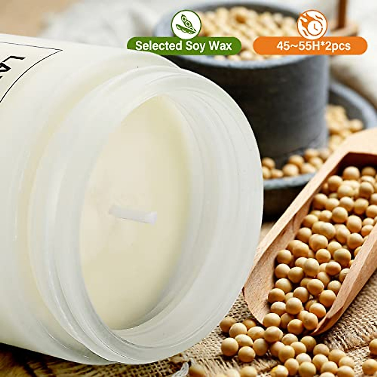 Candles for Home Scented, 4 Pack Lavender Scented Candles Gifts for Women 28 oz 200 Hour Long Lasting Natural Soy Candles, Aromatherapy Candle Set Stress Relief