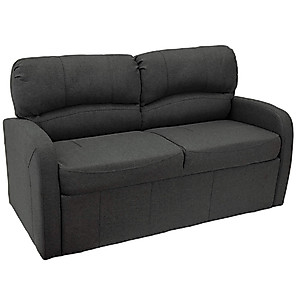 RecPro 65" Jack Knife RV Sleeper Sofa with Arms | RV Furniture | Zero Wall Hugger | Cloth (Fossil)