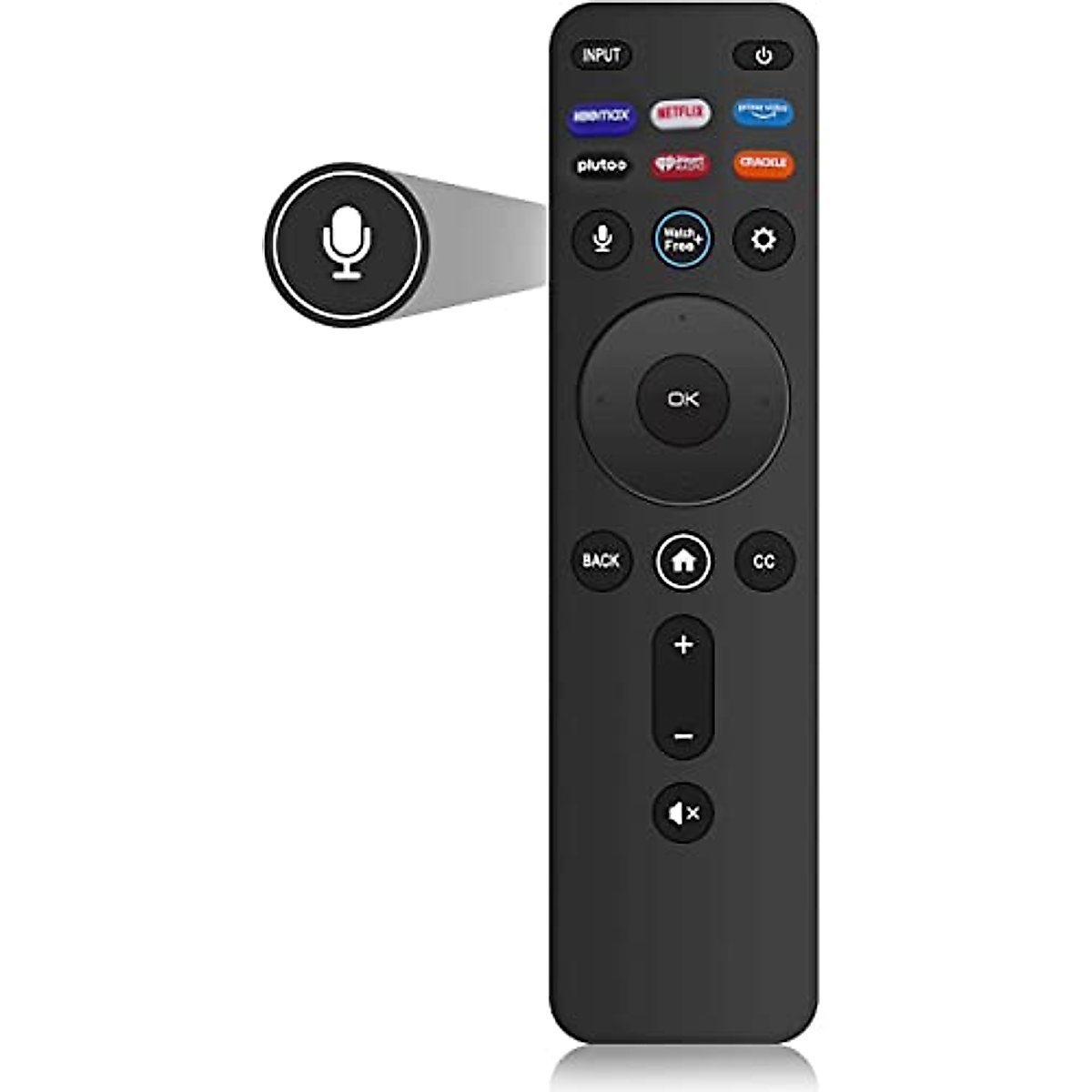 Voice Remote for Vizio Smart TV, XRT260 Remote Replacement for All Vizio LED LCD HD 4K UHD HDR Smart TVs with Shortcut Keys HBO Max, Netflix, Prime Video, Pluto, iHeart Radio, Crackle, Watchfree