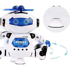 360 Rotating Smart Space Dance Robot Electronic Walking Toys