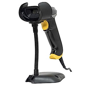 TEEMI 2D Barcode Scanner USB Wired Handheld Automatic QR Data Matrix PDF417 bar Codes Imager for Mobile Payment Computer Screen Scan (Stand Included)
