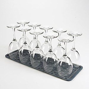 OXO Good Grips Silicone Stemware Drying Mat, Gray