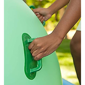 HearthSong Rock with It – Giant 8-Foot Inflatable Dome Rocker Bouncer – Fun Outdoor Game for Kids – Roll and Play Seesaw Rocker with 6 Handles – Child’s Backyard Toy