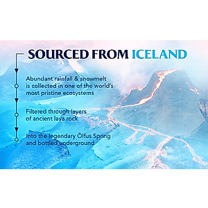 Icelandic Glacial Natural Spring Alkaline Water, 16.9 Fl Oz (Pack of 24)