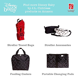 Disney Baby by J.L. Childress Gate Check Bag for Car Seats - Fits ALL Car Seats, Carriers & Booster Seats - Car Seat Bag for Air Travel - Red, Mickey Mouse