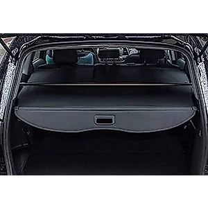 kaungka Cargo Cover Retractable for 2015-2024 Ford Edge Black (There is no Gap Between The Back Seats and The Cover)