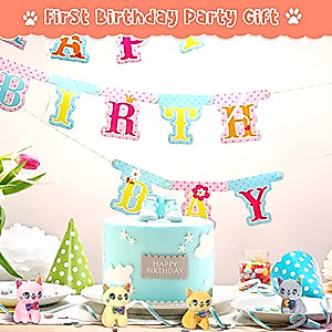 Chalyna 12 Pcs Cute Stuffed Animal Toy 4 Inch Mini Plush Mermaid Tiger Turtle Puppy Pig Alpaca Cat Ornaments Stuffed Doll Keychain Handbag Pendant for Birthday Party Favors DIY Home Decor(Cat Style)