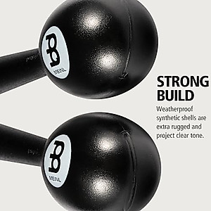 Meinl Percussion PEMBK Plastic Egg Maracas, Black