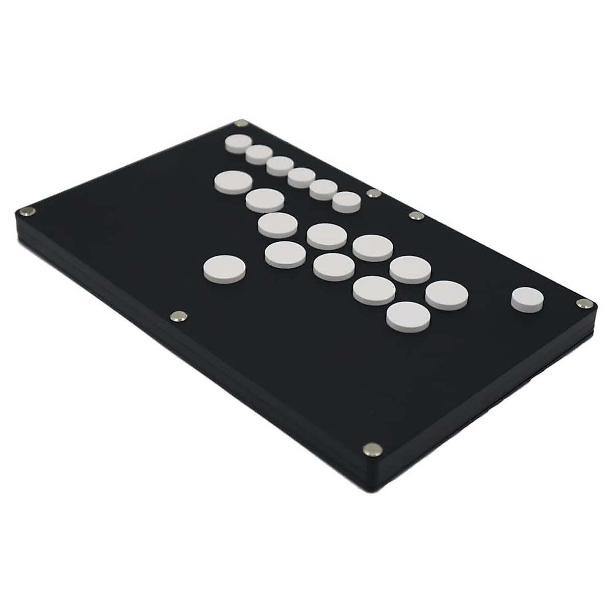 B1-PS-B Ultra-Thin All Buttons Arcade Joystick Game Controller For For PS5/PS4/PS3/PC Black Matte Acrylic Panel