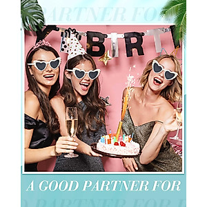 Huquary 6 Pairs Heart Pearl Sunglasses Bride Sunglasses for Wedding Vintage Heart Sun Glasses Love Shaped Sunglasses (White)