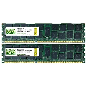 32GB (2x16GB) DDR3-1866MHz PC3-14900 ECC RDIMM 2Rx4 1.5V Registered Server Memory by NEMIX RAM