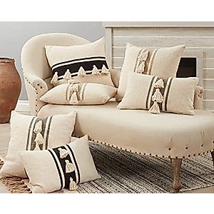 Striped Tassel Pillow