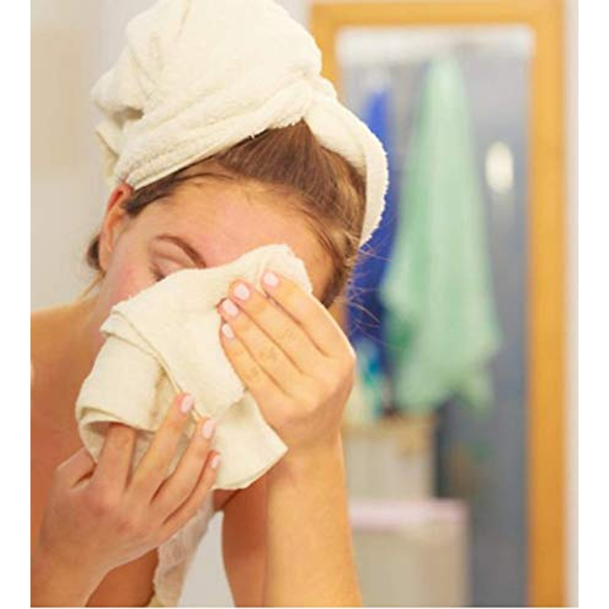 Springfield Linen - White washcloths, Pack of 24, Premium Quality 100% Cotton, Size 12" X 12" Highly Absorbent and Extra Soft face Cloths, Suitable for Sensitive Skin - Machine Washable Wash Cloths