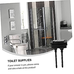 Zerodeko 2pcs Toilet Flush Button Toilet Tank Button One-piece Toilets Toilet Dual Push Button Universal Toilet Tank Flush Buttons Square Toilet Button Universal Toilet Flush Button Black